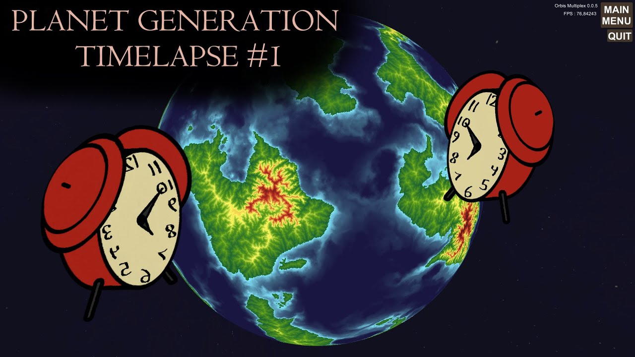 Planet generation : Timelapse #1 - YouTube