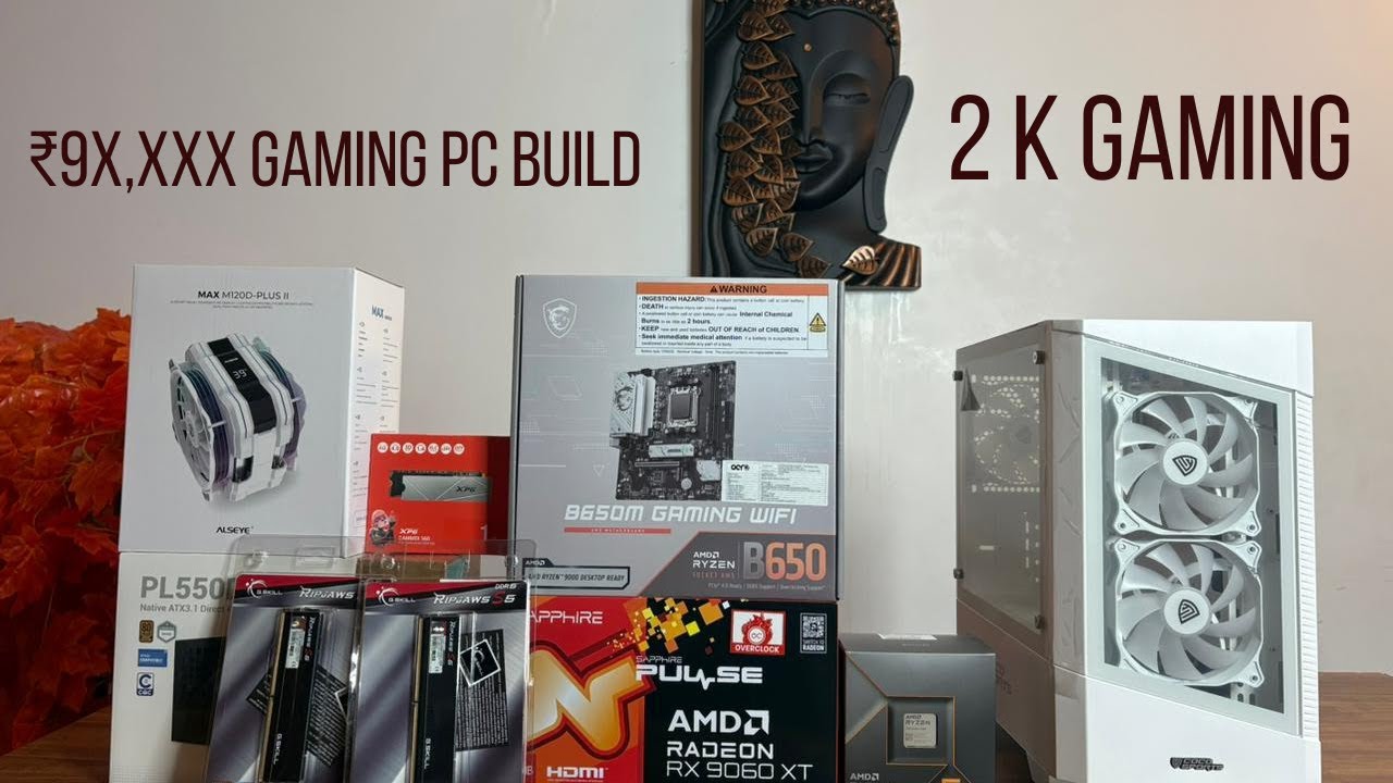 Budget 2K Gaming PC under ₹1 Lakh | Ryzen 5 + RX 9060 XT | Unboxing ...