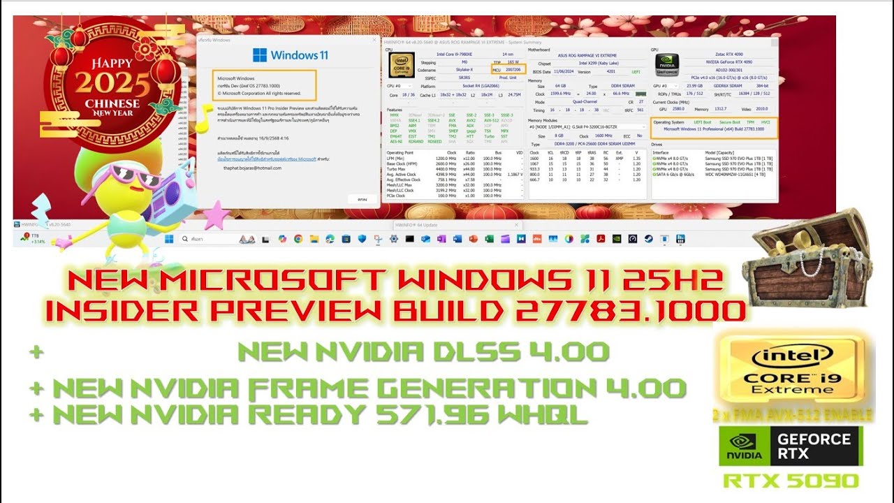 พบกับ NEW Microsoft Windows 11 25H2 Insider Preview Build 27783.1000 ...