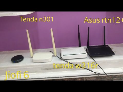 Tenda n301 vs Asus rt n12 (+) plus vs Tenda W316R vs JioFi 6 WiFi Range ...
