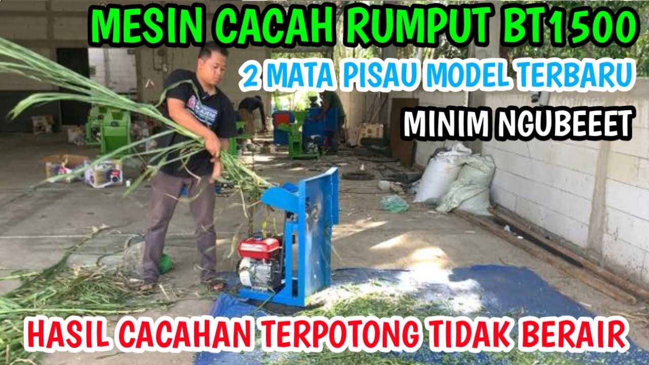 Upgrade 2 Mata Pisau Mesin Cacah Rumput BT1500 Seri Terbaru #mesincacahrumput - YouTube