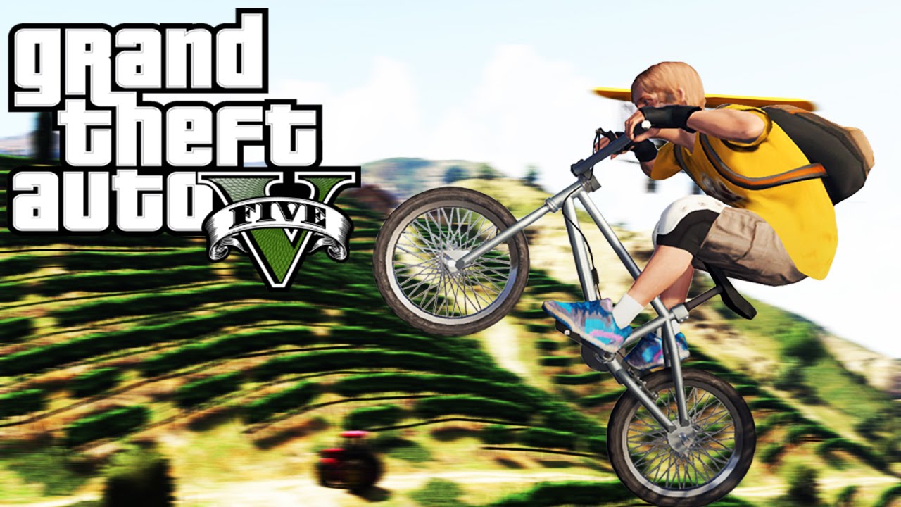 GTA 5 BMX STUNTS "AMAZING GTA 5 BMX STUNT MONTAGE" (GTA5 Stunts & Jumps ...