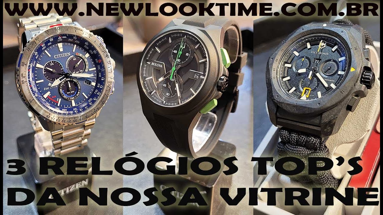3 Relógios Tops para você apreciar aqui na New Look Time Relógios - YouTube