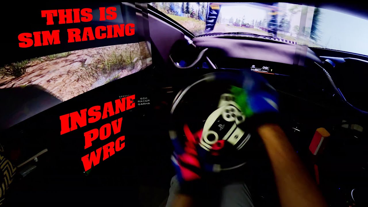 Most Insane POV in WRC Rally Finland Sim Racing | Thrustmaster 150 pro ...