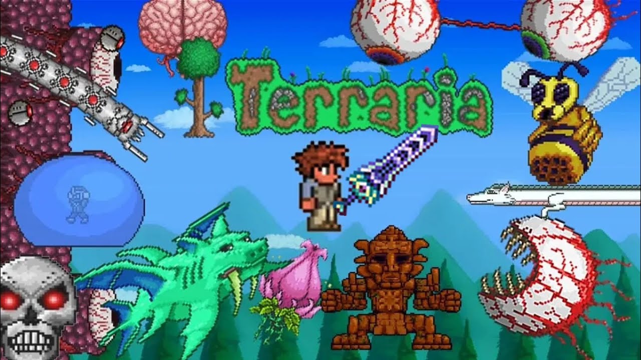 Terraria: Cenit Vs Jefes Modo Maestro. - YouTube