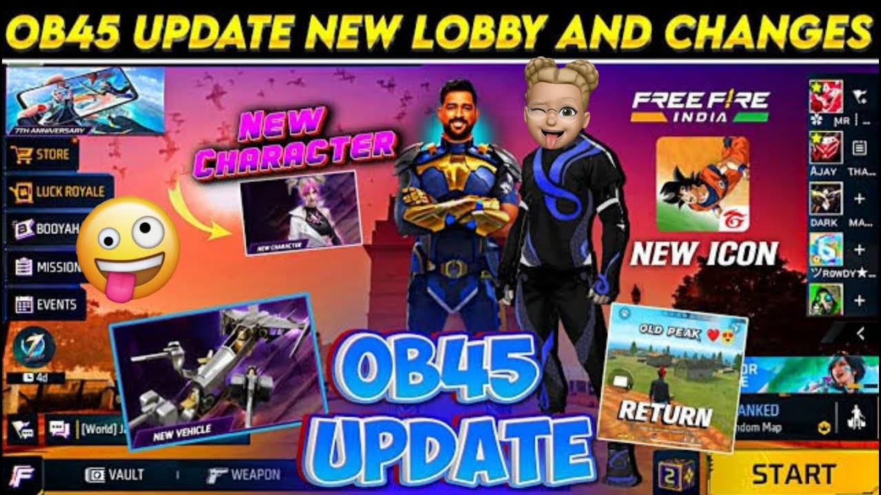 🎀OB45 NEW UPDATE / FREE FIRE/#freefire #garenafreefire #ffneweventtoday ...