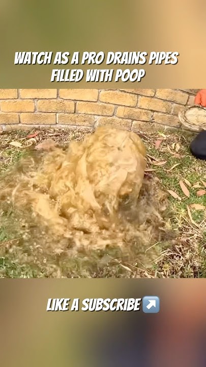 Watch as a pro drains pipes filled with poop 🤮 - YouTube