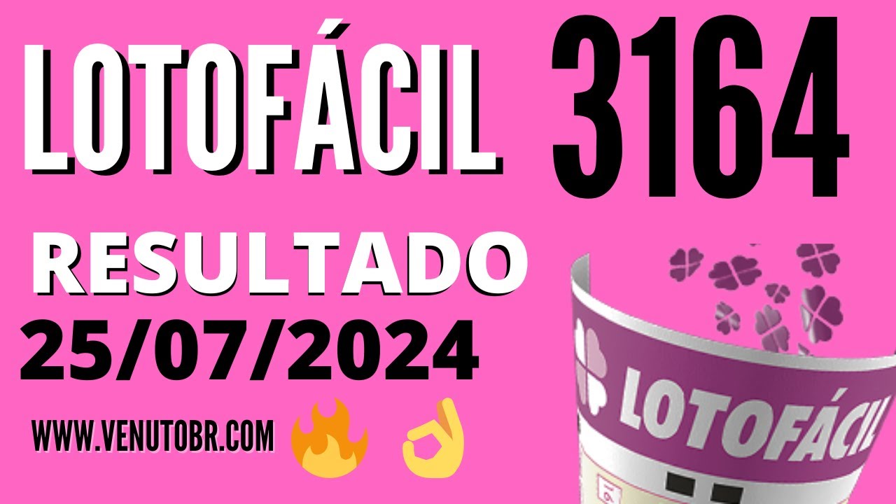 🍀 Resultado Lotofácil 3164 - YouTube