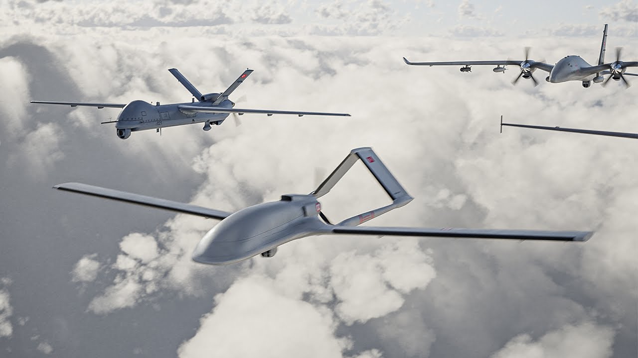 Turkish UAV's | TB3, AKINCI, ANKA, AKSUNGUR | Blender - YouTube