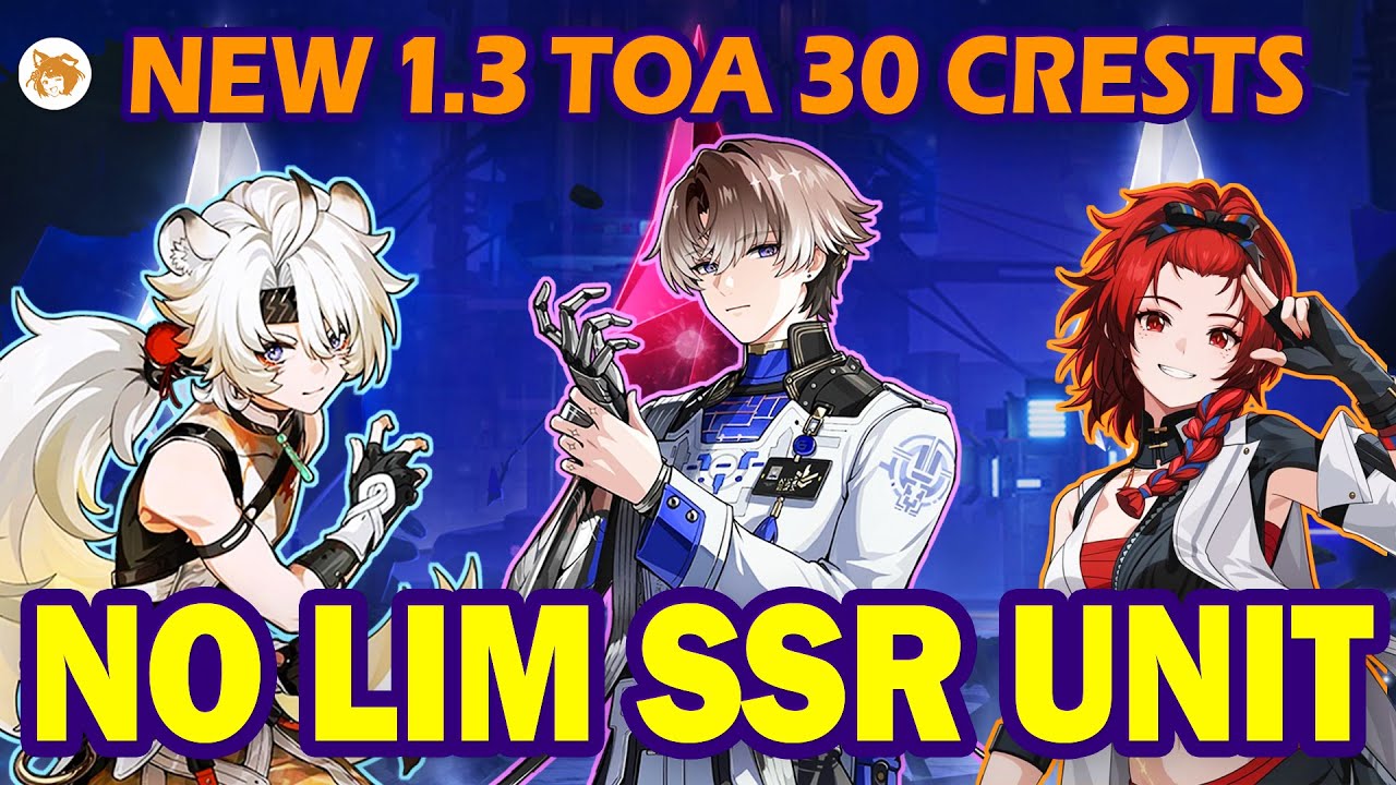 NO LIM SSR UNIT! 30/30 Crests 1.3 Tower of Adversity 14/10/24 限定星5キャラ無し ...