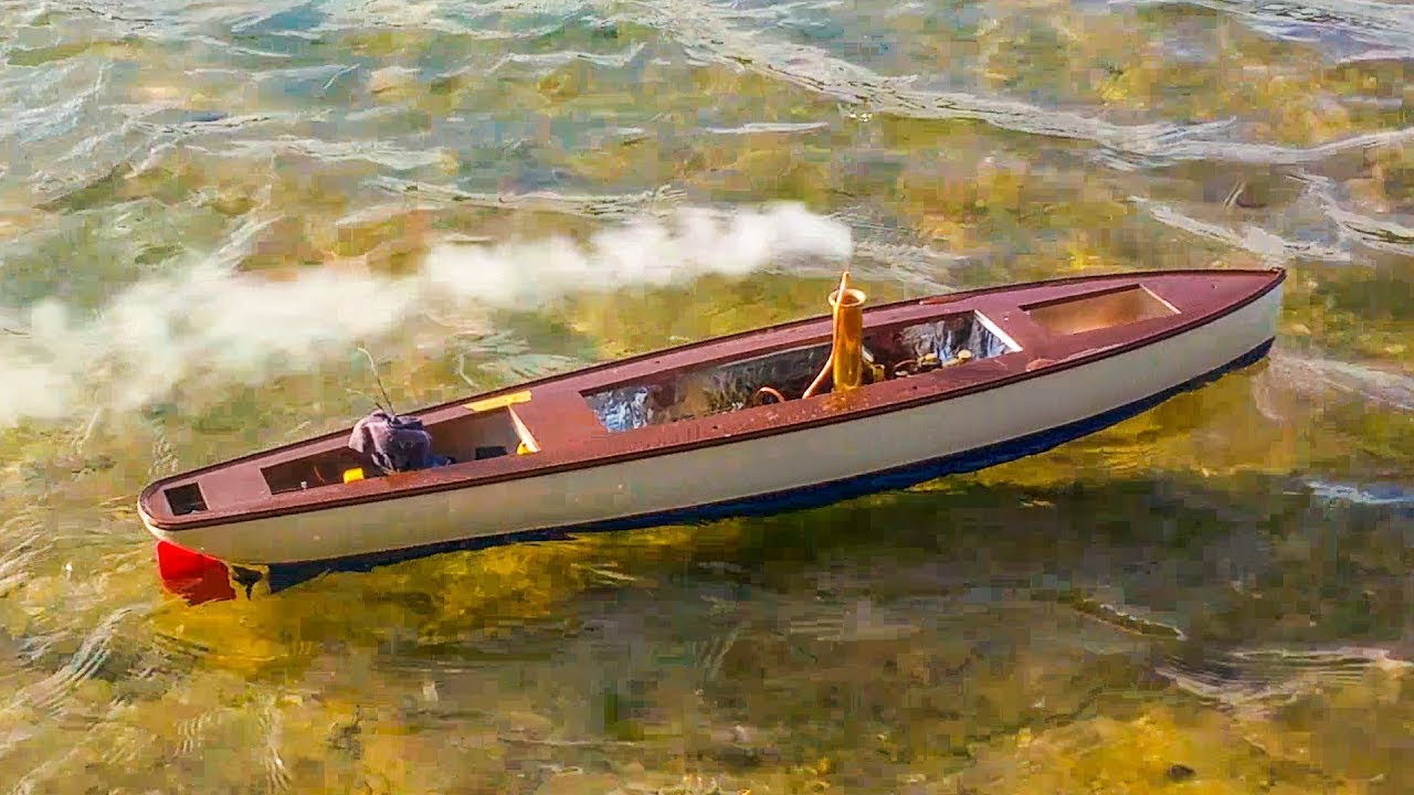 3D tištěný parník/ 3D printed live steam boat / První zkušební plavba ...