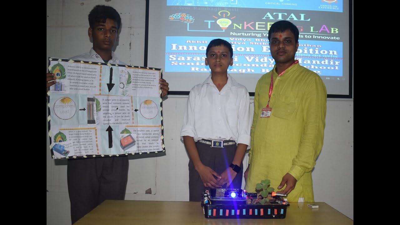 Automated Agricultural Monitoring System || SVM RAMBAGH BASTI || ATAL TINKERING LAB - YouTube