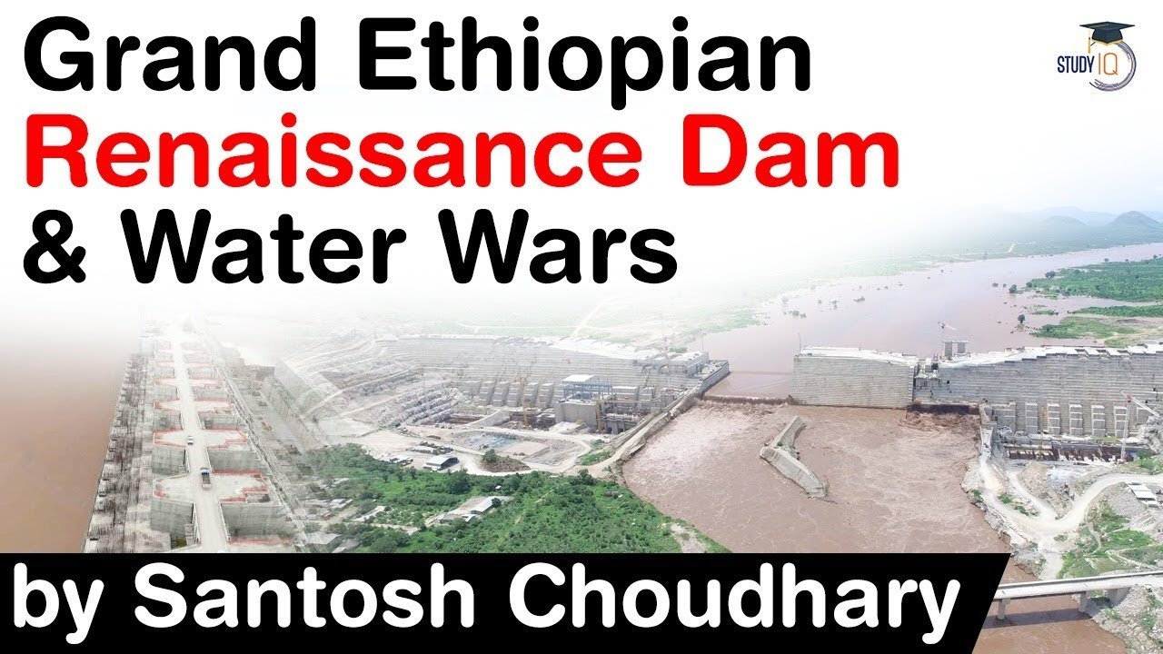 Grand Ethiopian Renaissance Dam on Blue Nile River in Ethiopia - Water ...
