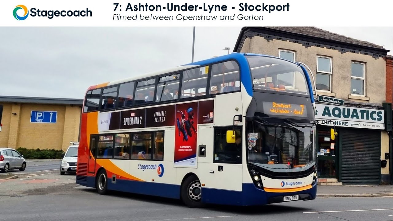 Stagecoach Manchester 7 service between Openshaw and Gorton - YouTube