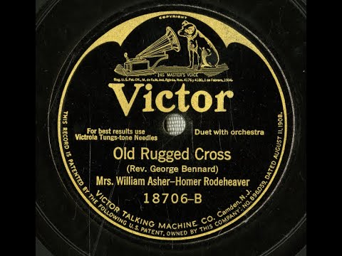 “The Old Rugged Cross" gospel song by evangelist George Bennard hymn ...