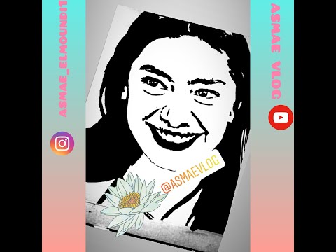 #vlog_1_#drawing_neslihan_atagül_#                   🌸✍  رسم سريع للممتلة نازليهان أتغور