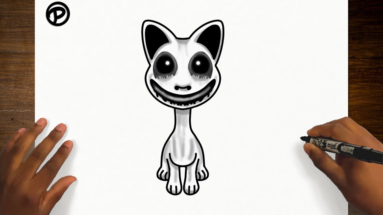 COMO DESENHAR O SMILE CAT DE ZOONOMALY PASSO A PASSO - YouTube