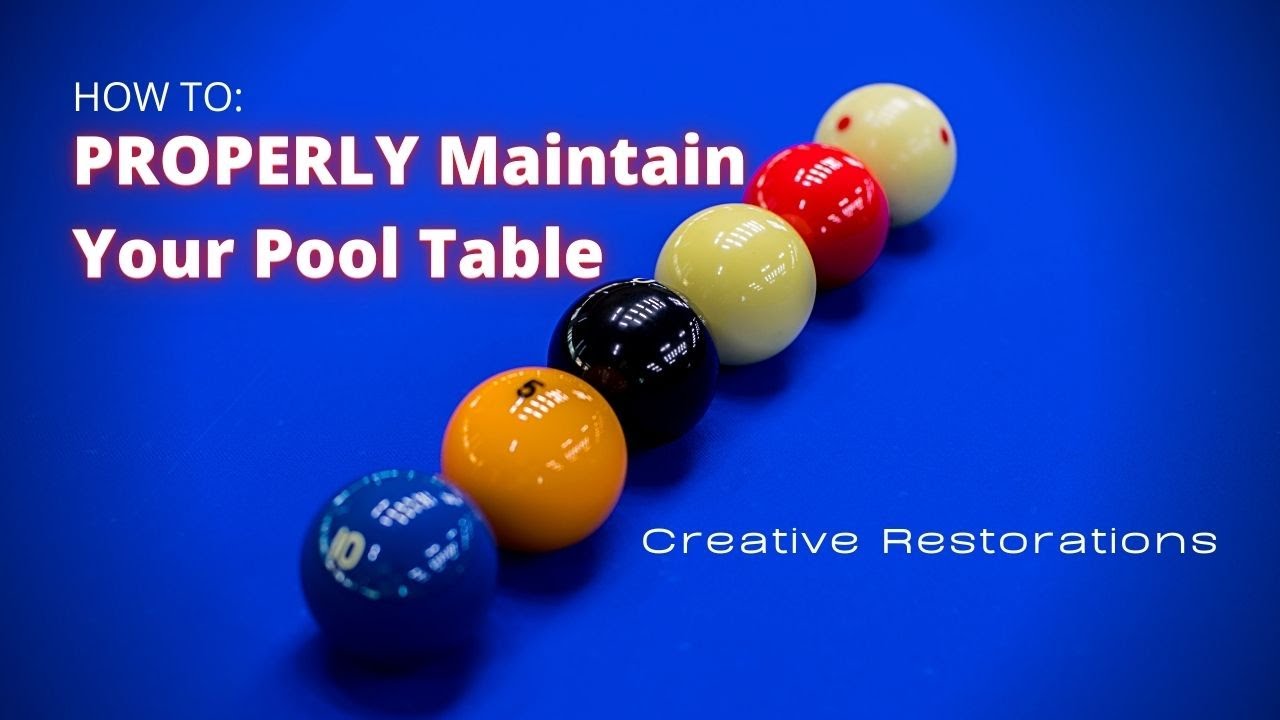 How to Maintain Your Pool Table - YouTube