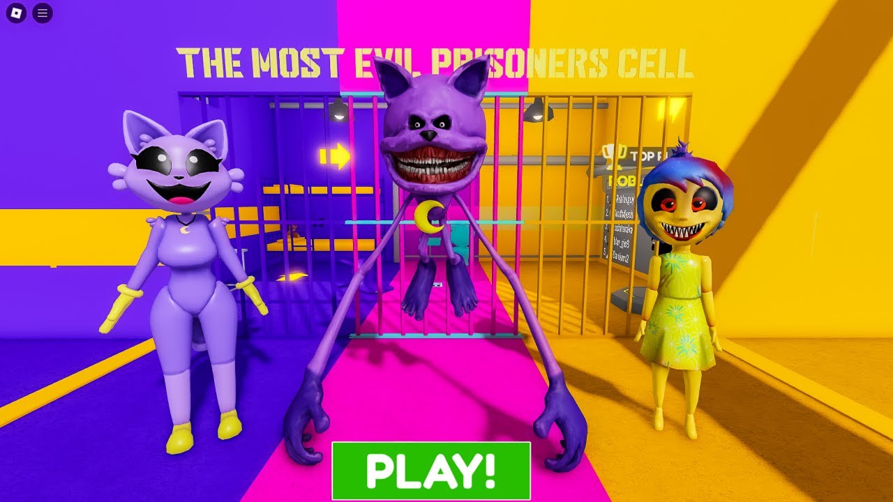 SHIN CATNAP BARRY VS CAT NAP GIRL VS JOY.EXE in BARRY'S PRISON RUN ...