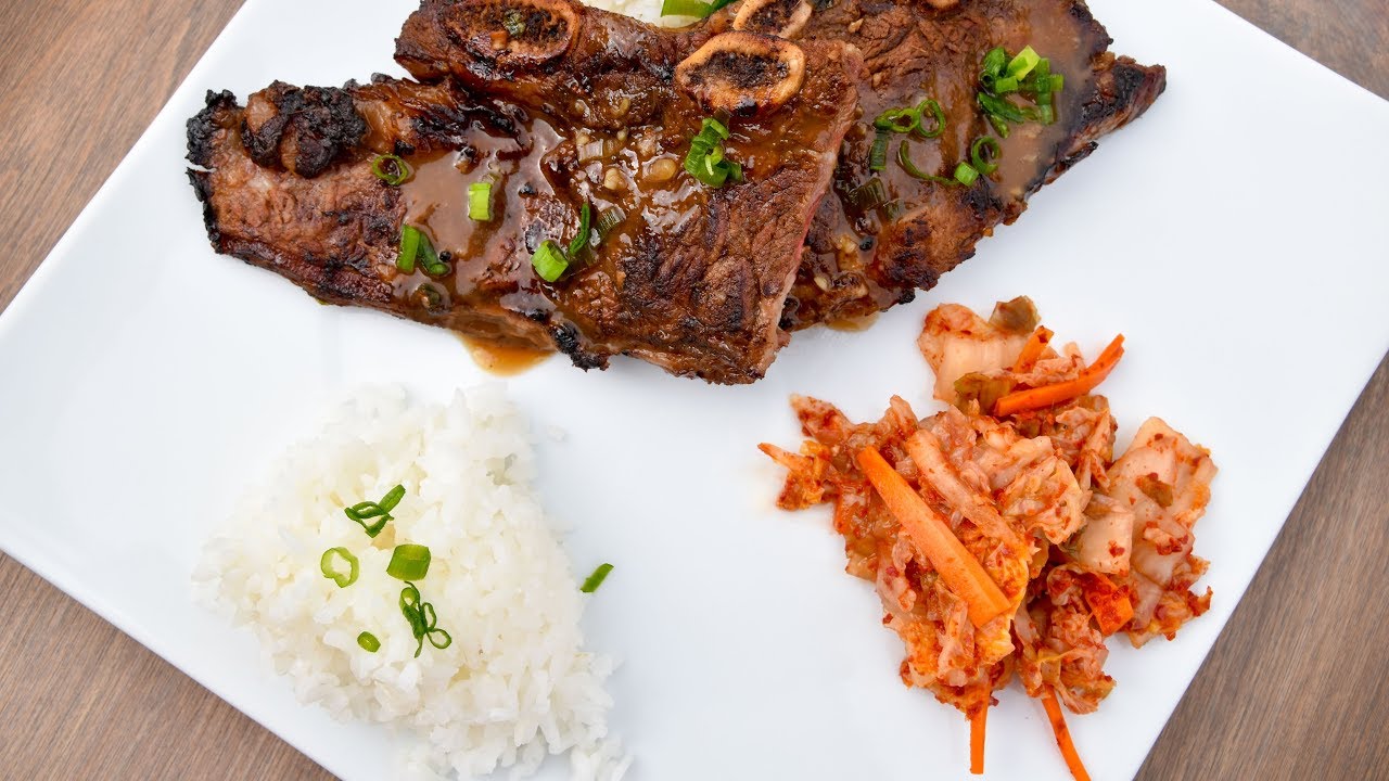 Korean BBQ Beef Ribs on the Grill - YouTube
