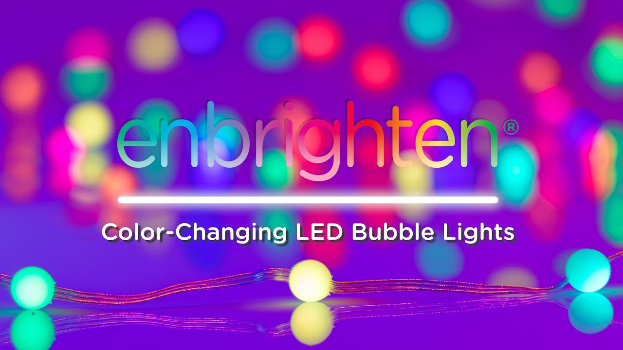 82984: Enbrighten Color-Changing LED Bubble Lights - Overview - YouTube
