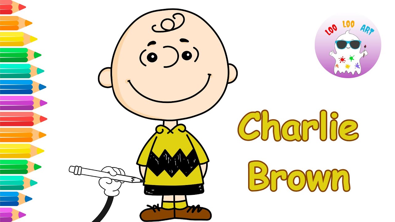 How to Draw Charlie Brown | Simple Tutorial for Beginners and Kids ...