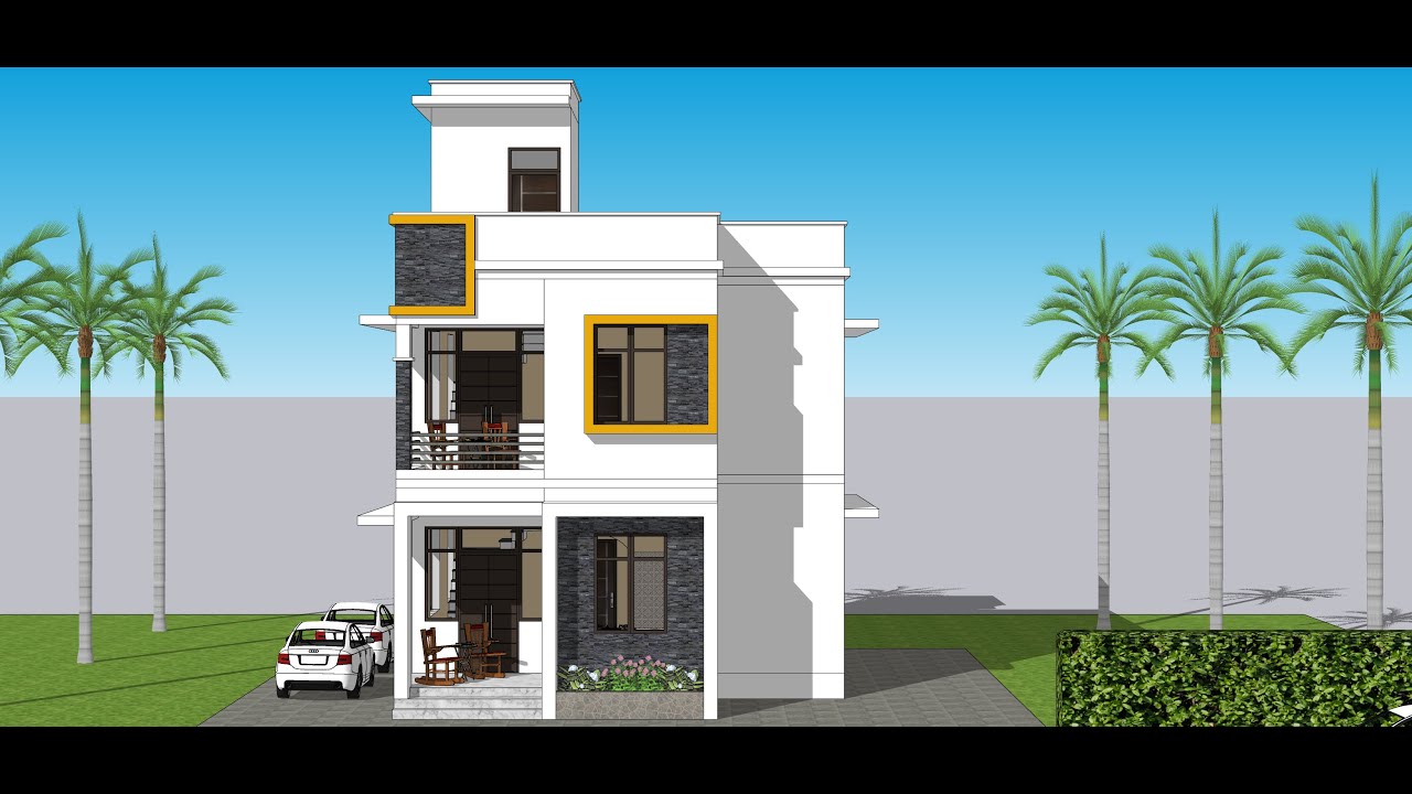 25x30 3D House Design | Gopal Home Decor - YouTube