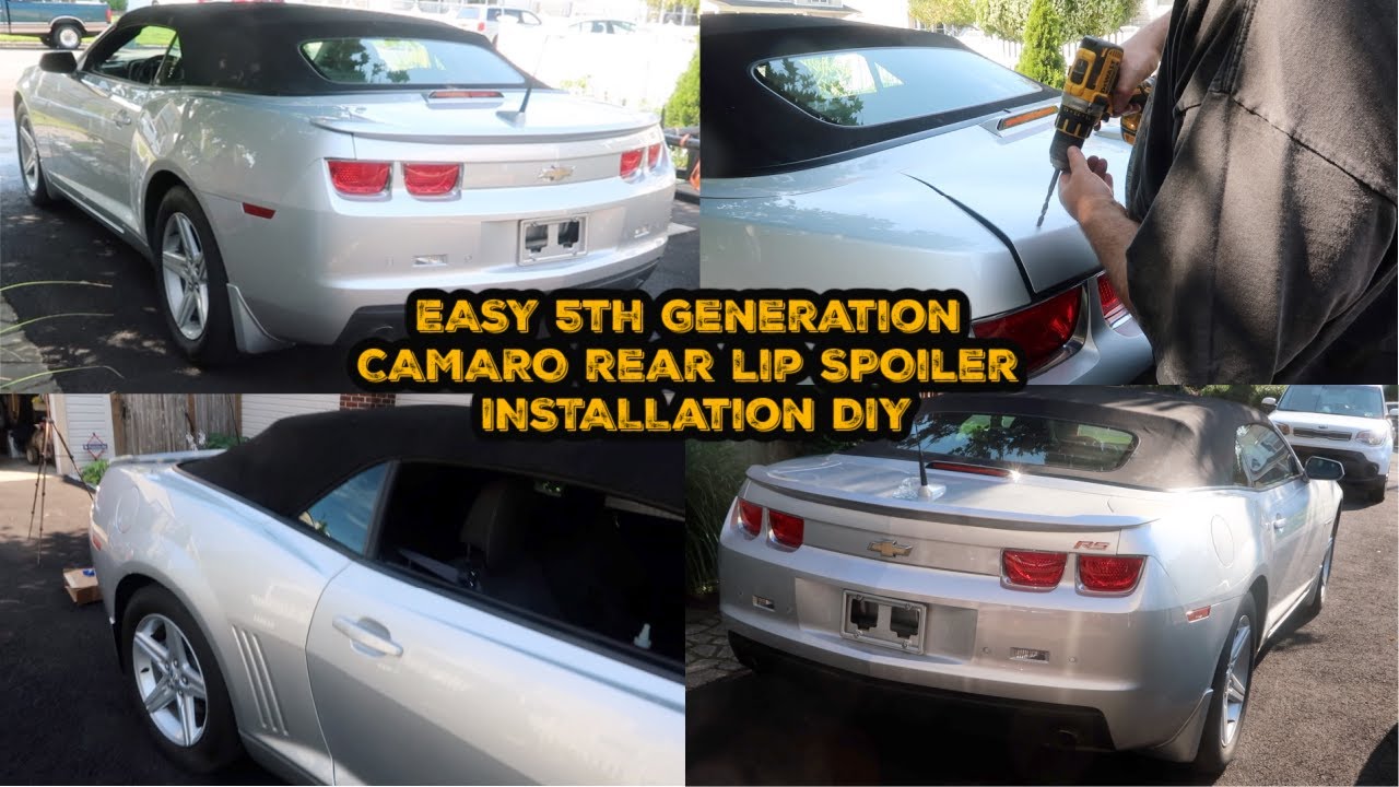 How to install a Camaro Rear Spoiler - YouTube