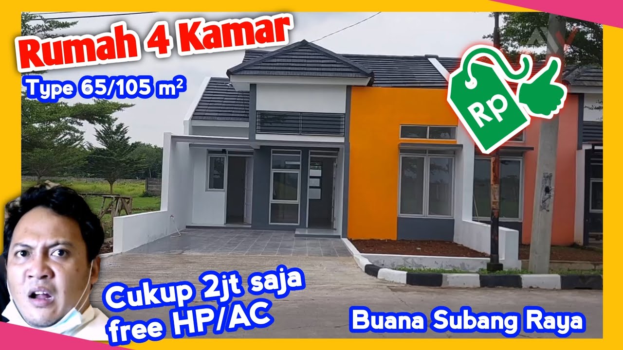 RUMAH MEWAH 4 KAMAR TIDUR CUKUP BAYAR 2JT SAJA | Grebek Perumahan Buana ...