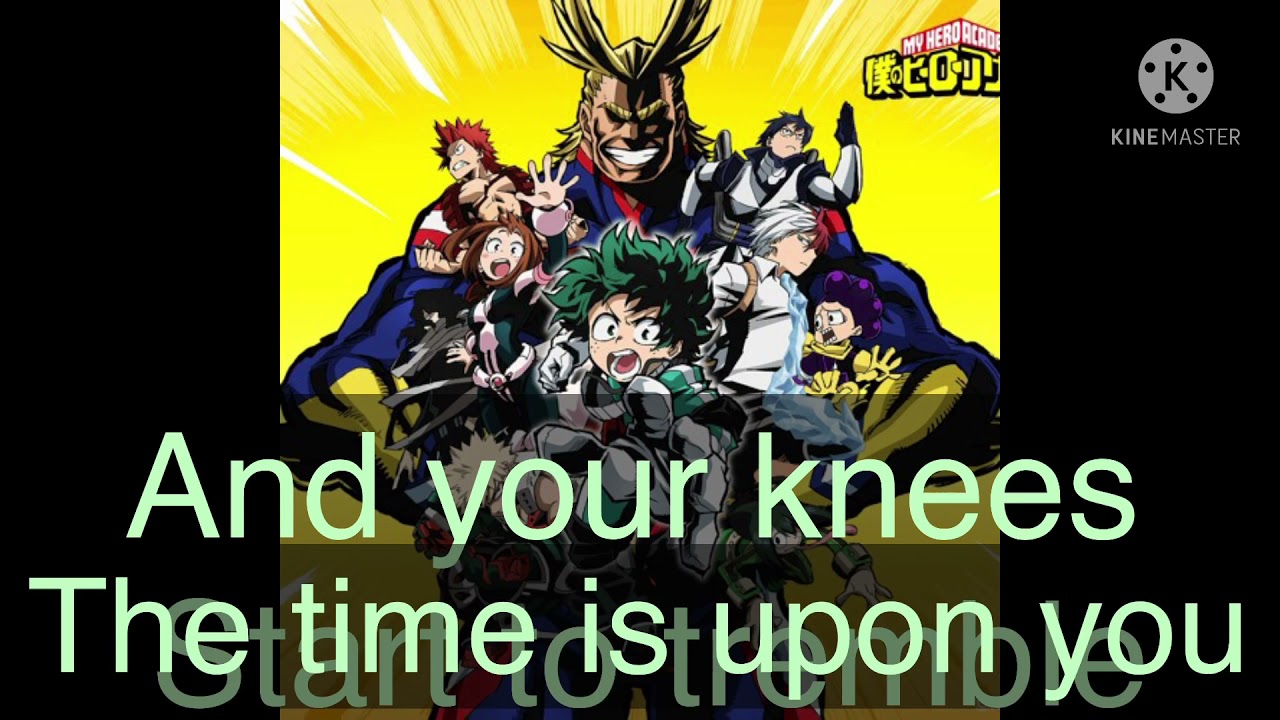Mha Full Opening Lyrics The Day English Youtube