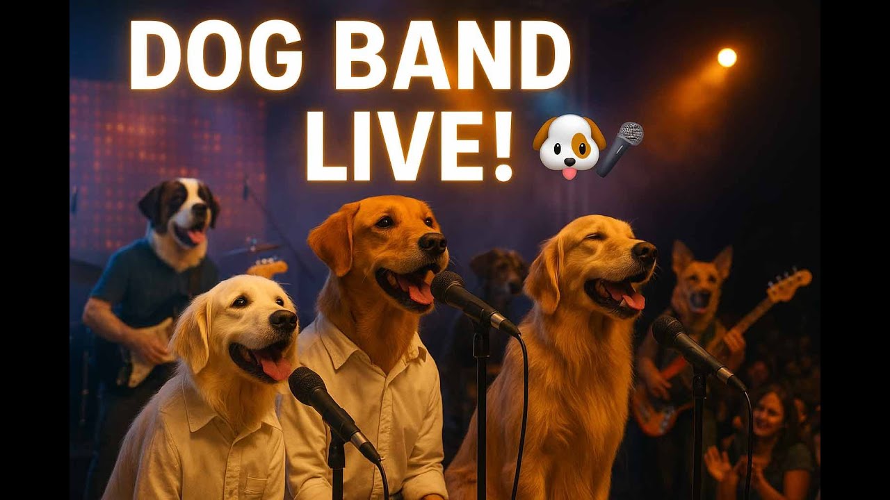 Dogs Rock the Stage! The Cutest Live Band Performance Ever 🐶🎶 - YouTube