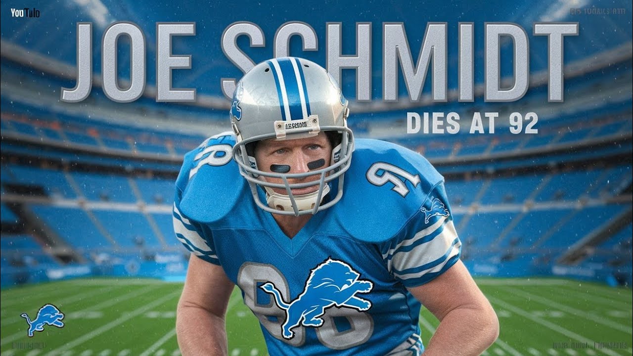 Detroit Lions Legend Joe Schmidt Passes at 92 | NFL Icon Remembered ...