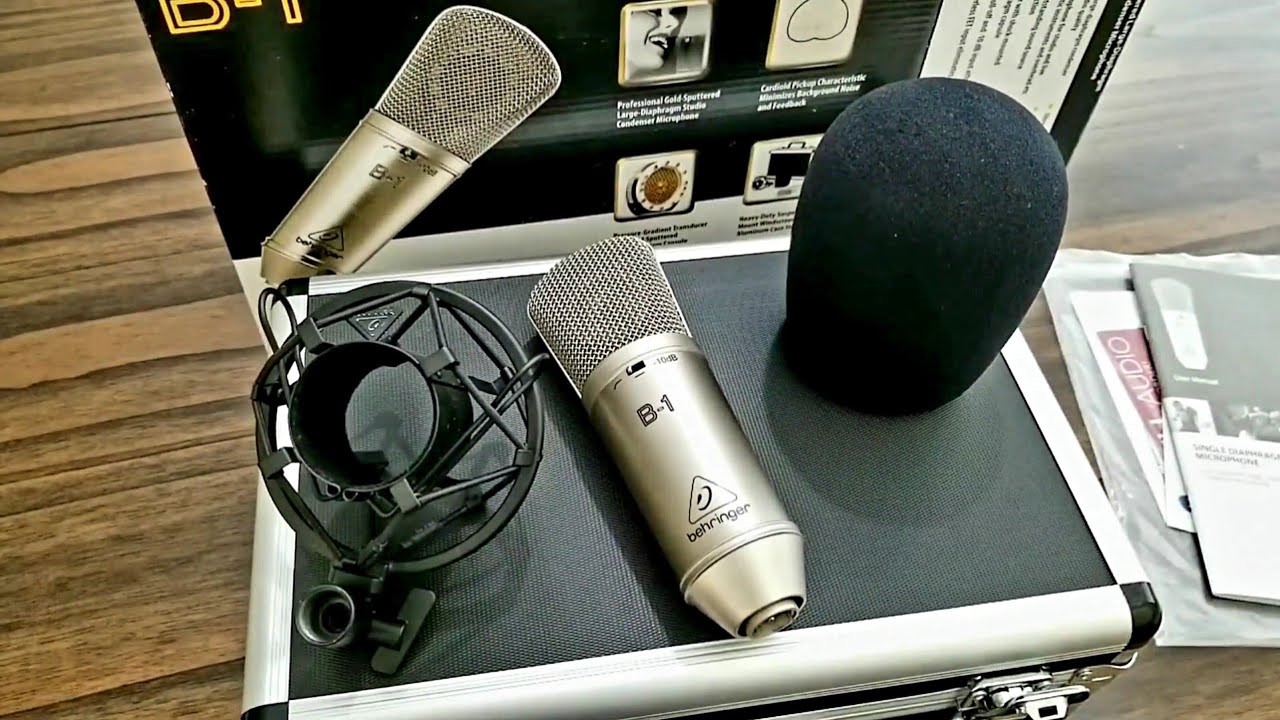 BEHRINGER B-1 Large Diaphragm Condenser Microphone - YouTube