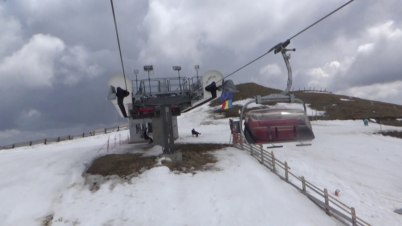 La Ski în Valea Dorului-Urcare cu telescaunul Valea Soarelui (26 Apr ...