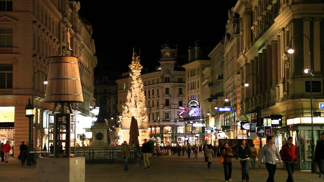 Vienna Austria! A place to be seen at night! - YouTube