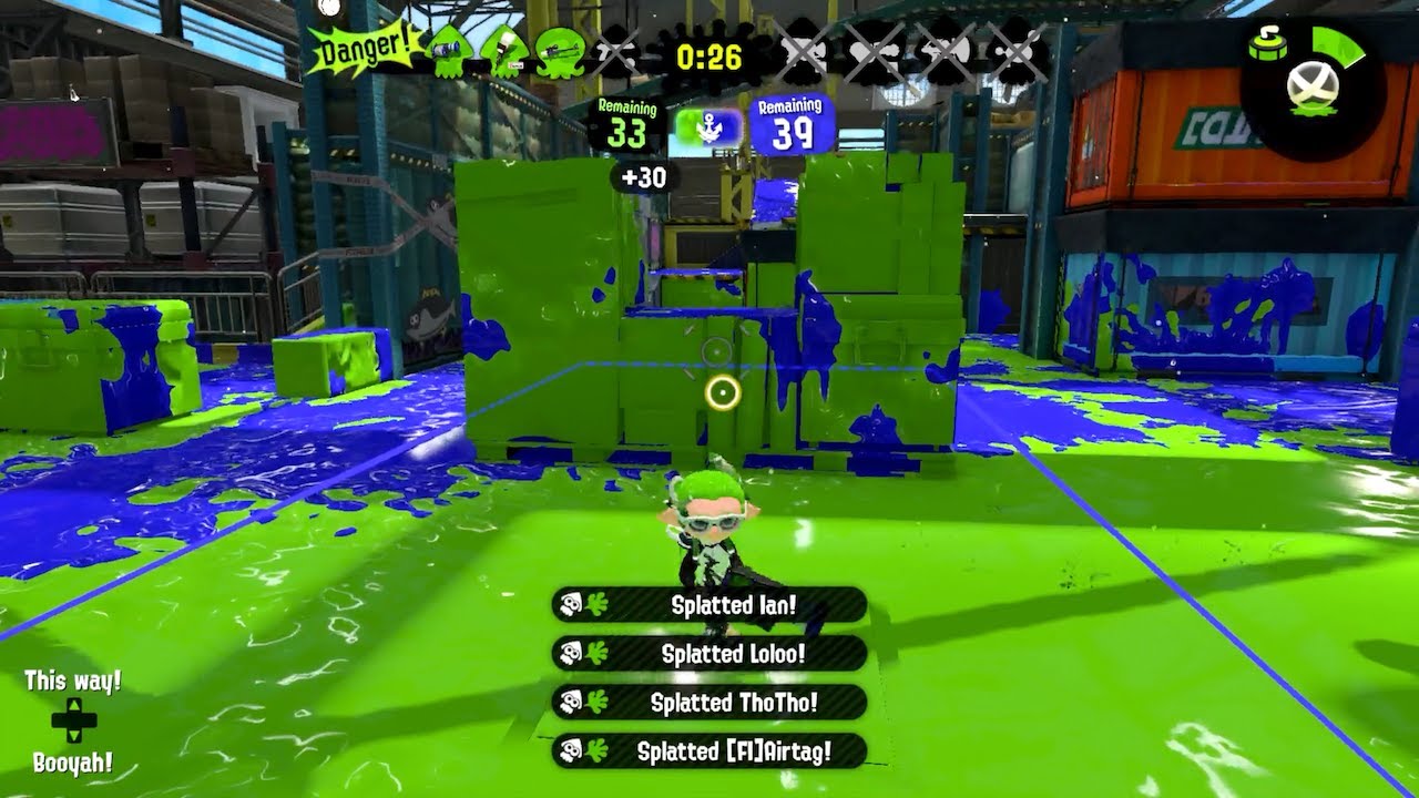 Splatoon 2: Close call in Splat Zones [11(1)-4, L-3 Nozzlenose] - YouTube