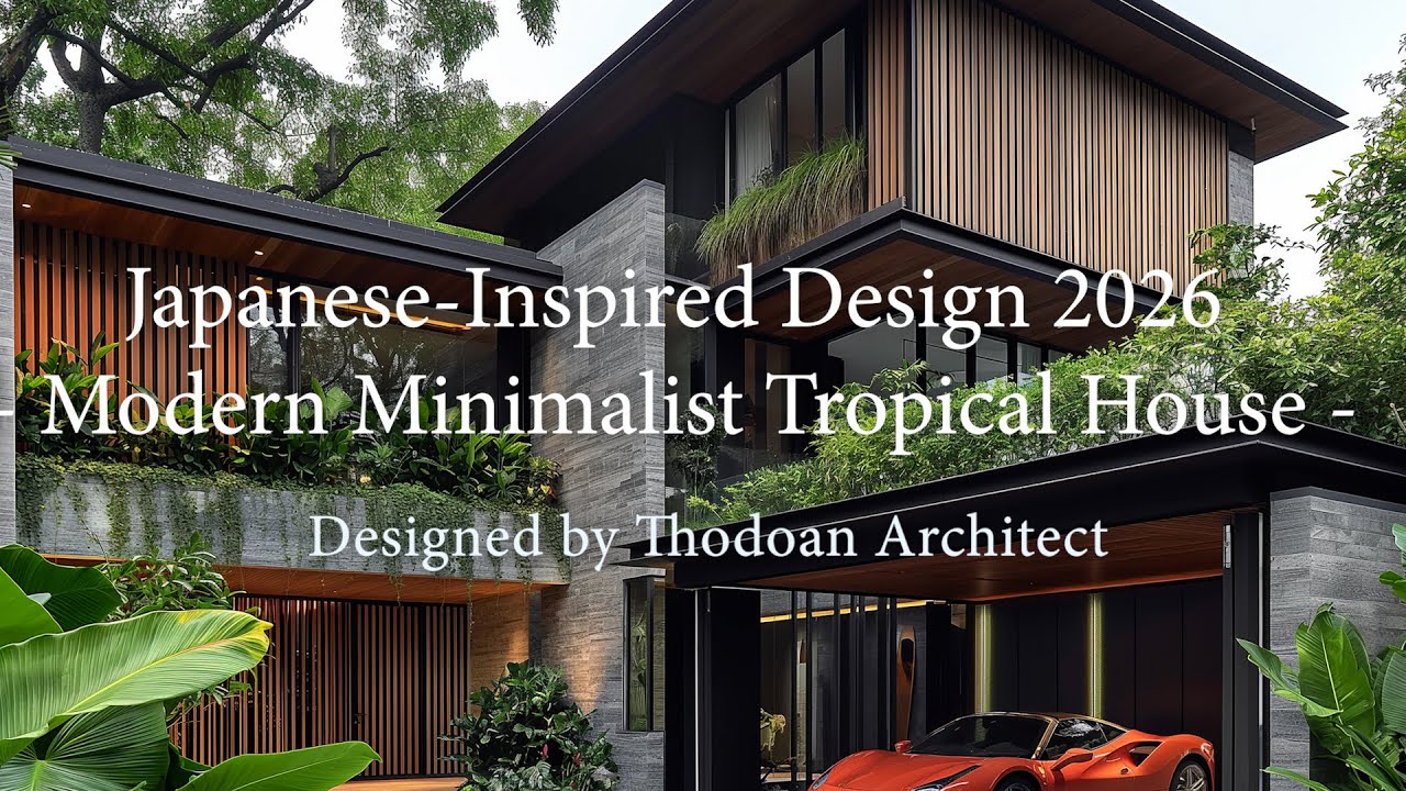 Tropical Minimalist House Design Japanese Architecture & Vertical ...
