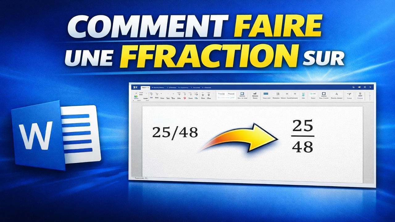️ Comment Faire Une Fraction Sur Word Facilement - YouTube
