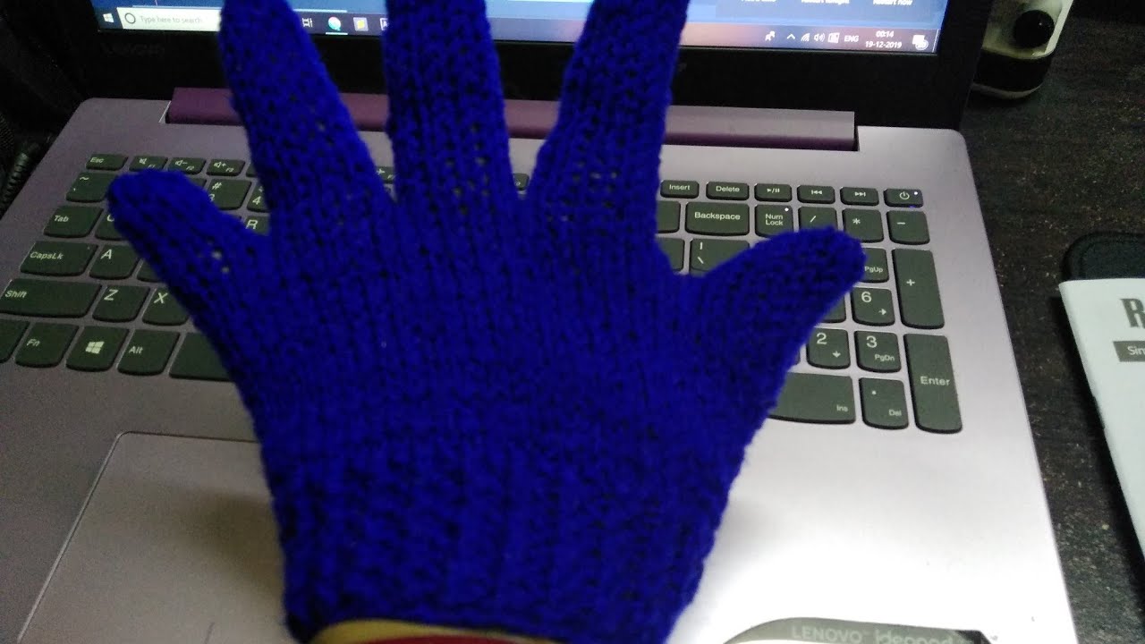 Knitting Hand Gloves (Dastana)... দুই কাঁটার সহজ উপায়ে দস্তানা শিখুন ...
