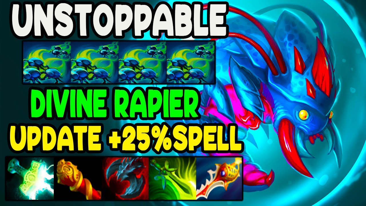 DIVINE RAPIER UPDATE +25 SPELL - UNSTOPPABLE WEAVER - DOTA 2 GAMEPLAY ...