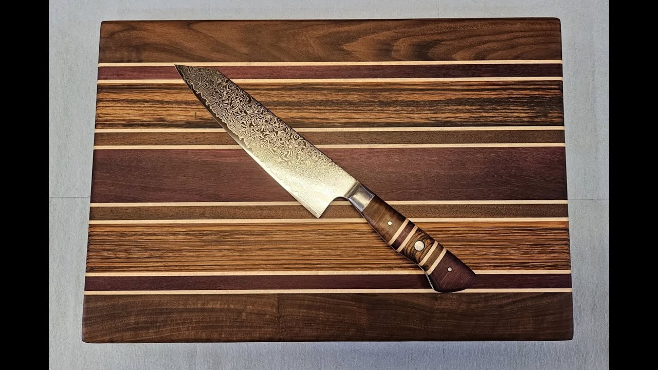 Making A Kitchen Knife Handle - YouTube