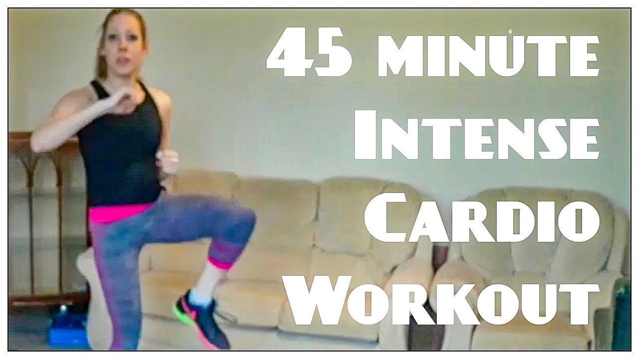 45 minute Intense Cardio Workout | Fat Burning 💪 | Home Workout - YouTube