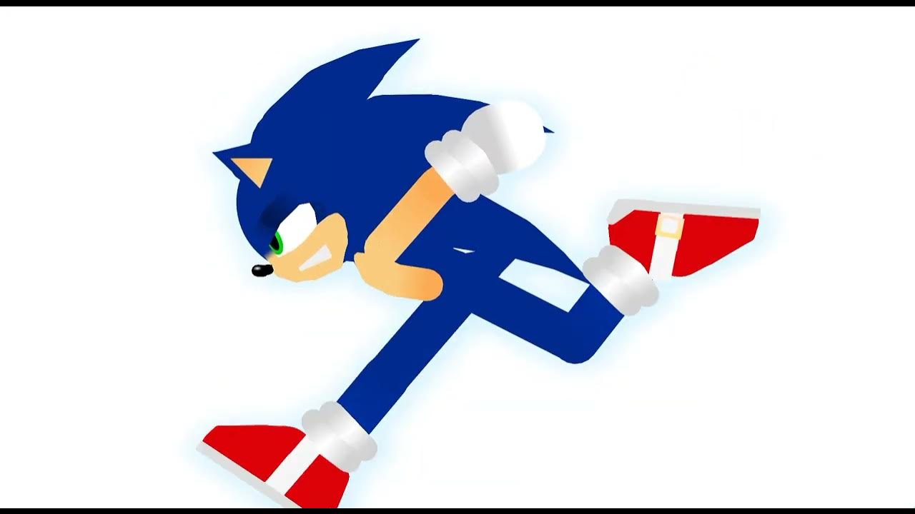 sonic the hedgehog run and spin dash sticknodes animation - YouTube