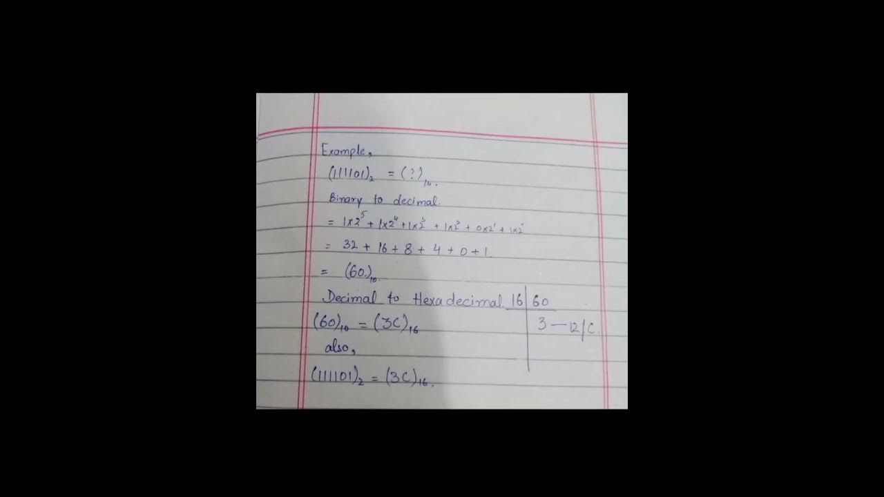 How To Convert Into Decimal Octal Binary Hexadecimal Number System Examples Ict Lectures