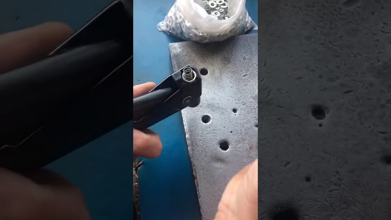 Professional Pop Rivet Gun Kit with 60 Metal Rivets and Wrench - YouTube