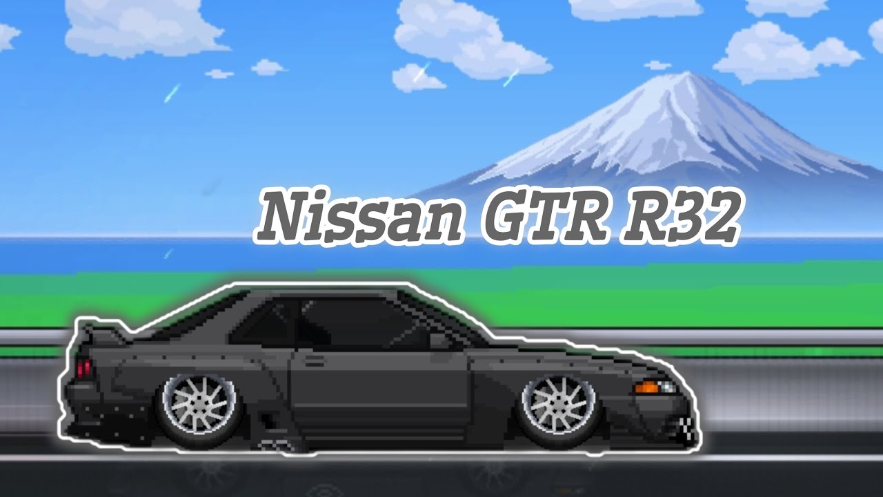 Nissan GTR R32 - pixel car racer - YouTube