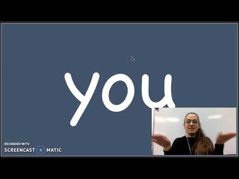 "you" Sight Word Song - YouTube