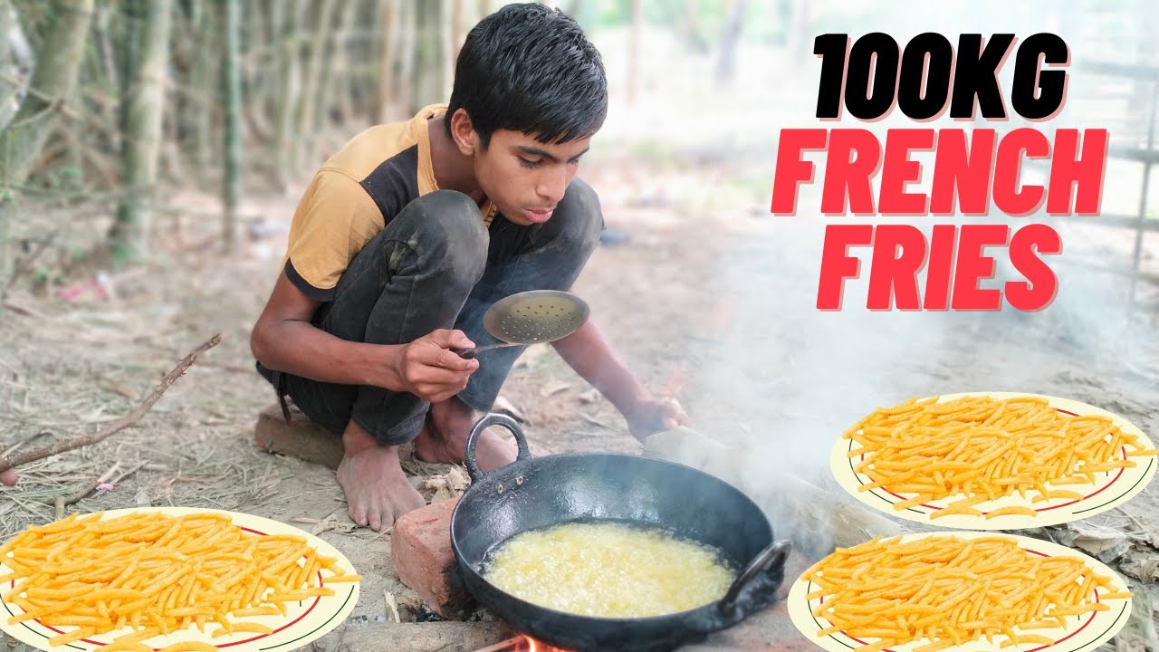French Fries and Mango sauce Recipe | Village Taste Trekker | Cooking ...