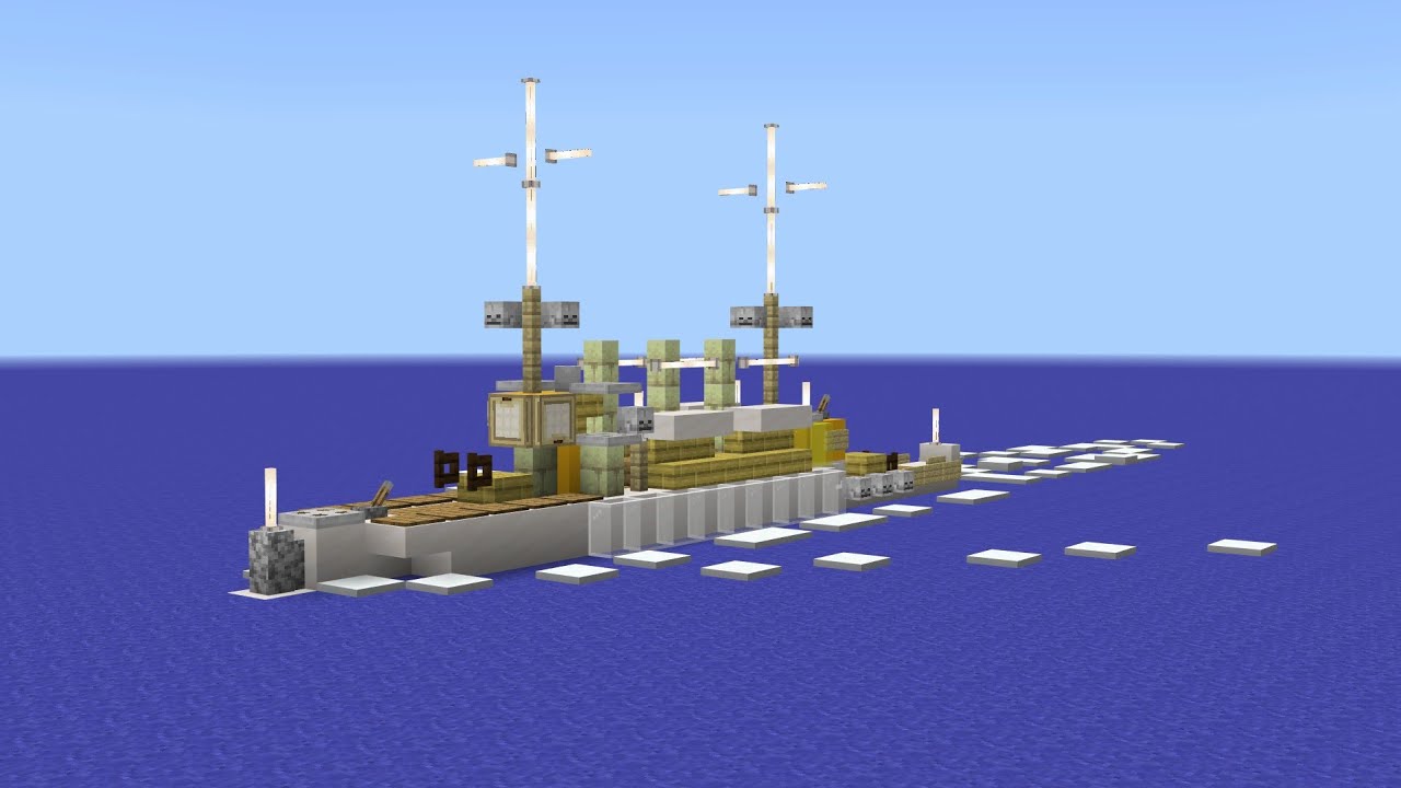 Minecraft USS Ohio (BB-12) | 1:5 Scale Maine Class Pre-Dreadnought ...