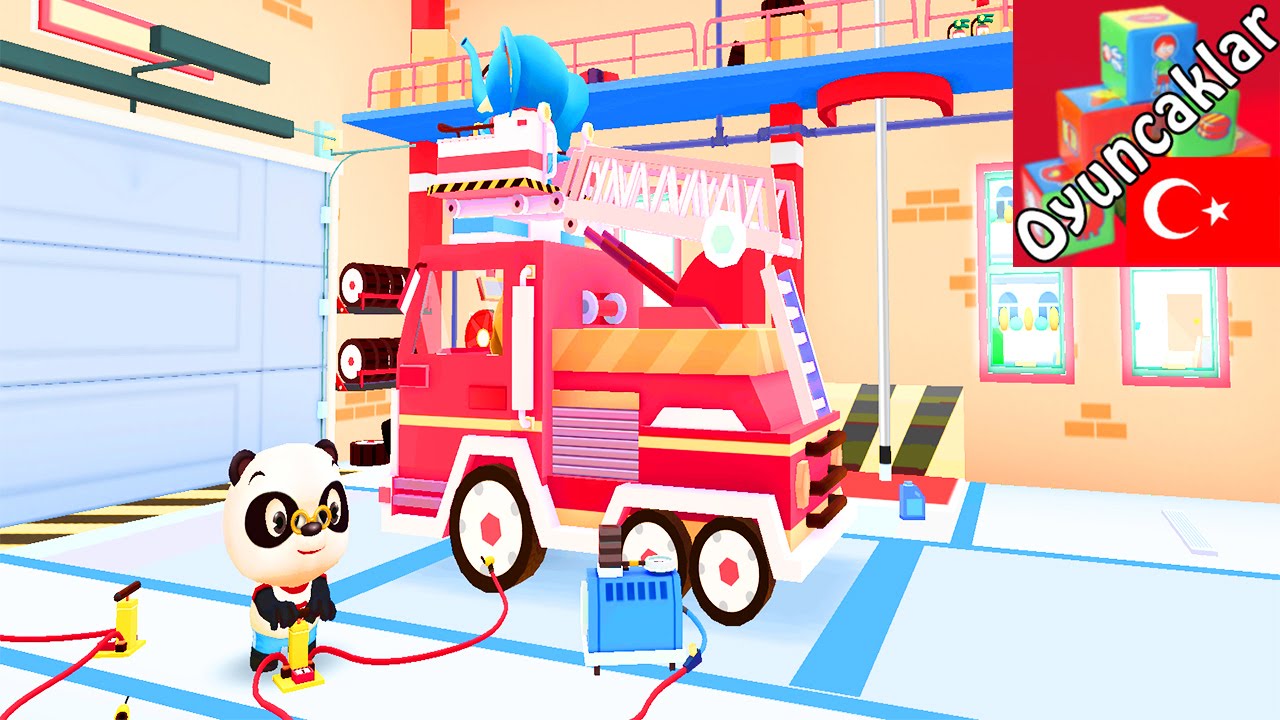 DR PANDA FIREFIGHTERS Oyunu Çocuklar için Türkçe - BÜYÜK EV YANIYOR ...